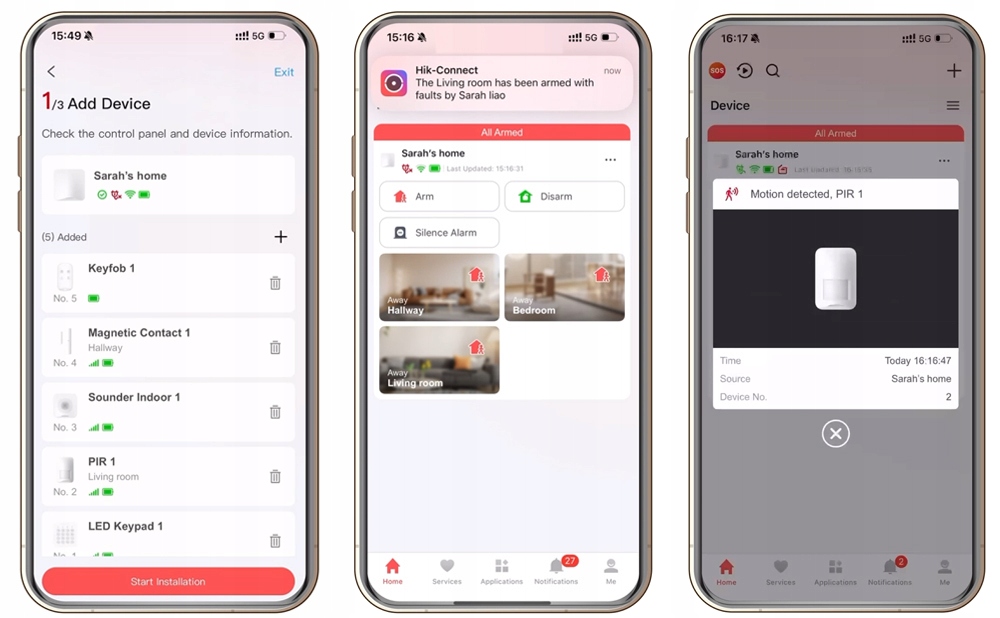 Zestaw Alarmowy Bezprzewodowy AX Home HiLook by Hikvision WiFi LTE/4G ...